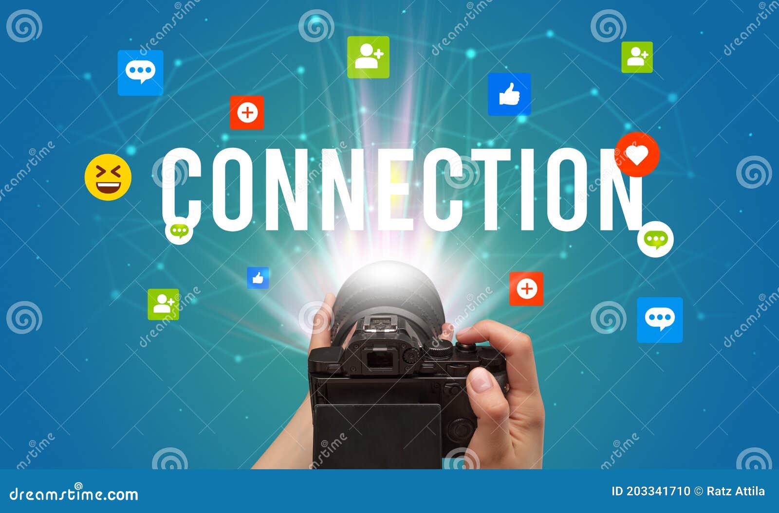 Using Camera To Capture Social Media Content Stock Photo - Image of ...