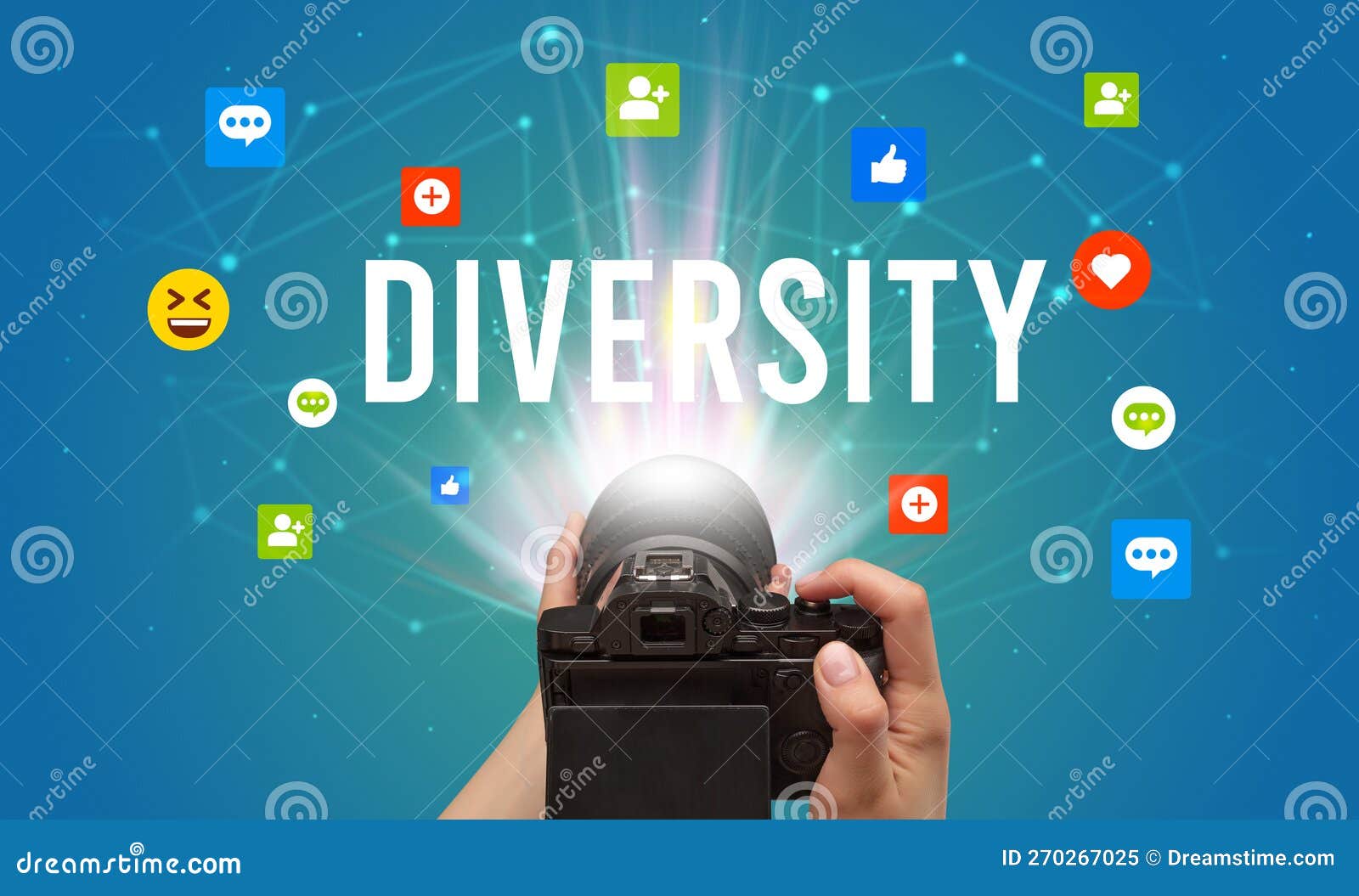 Using Camera To Capture Social Media Content Stock Image - Image of ...