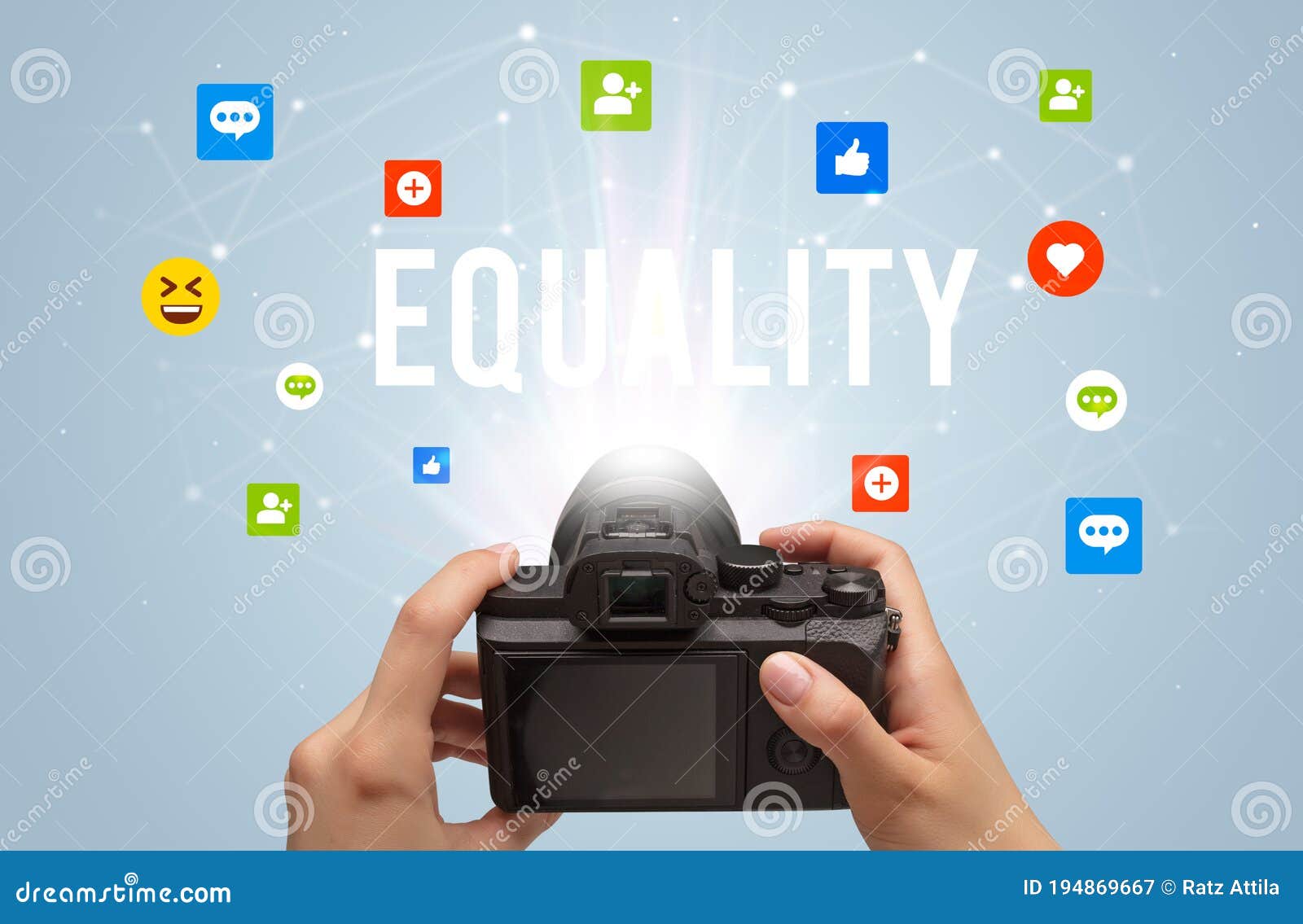 Using Camera To Capture Social Media Content Stock Image - Image of ...