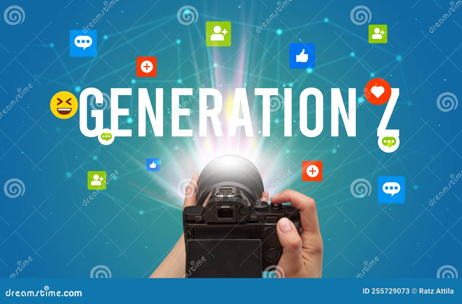 Using Camera To Capture Social Media Content Stock Image - Image of ...