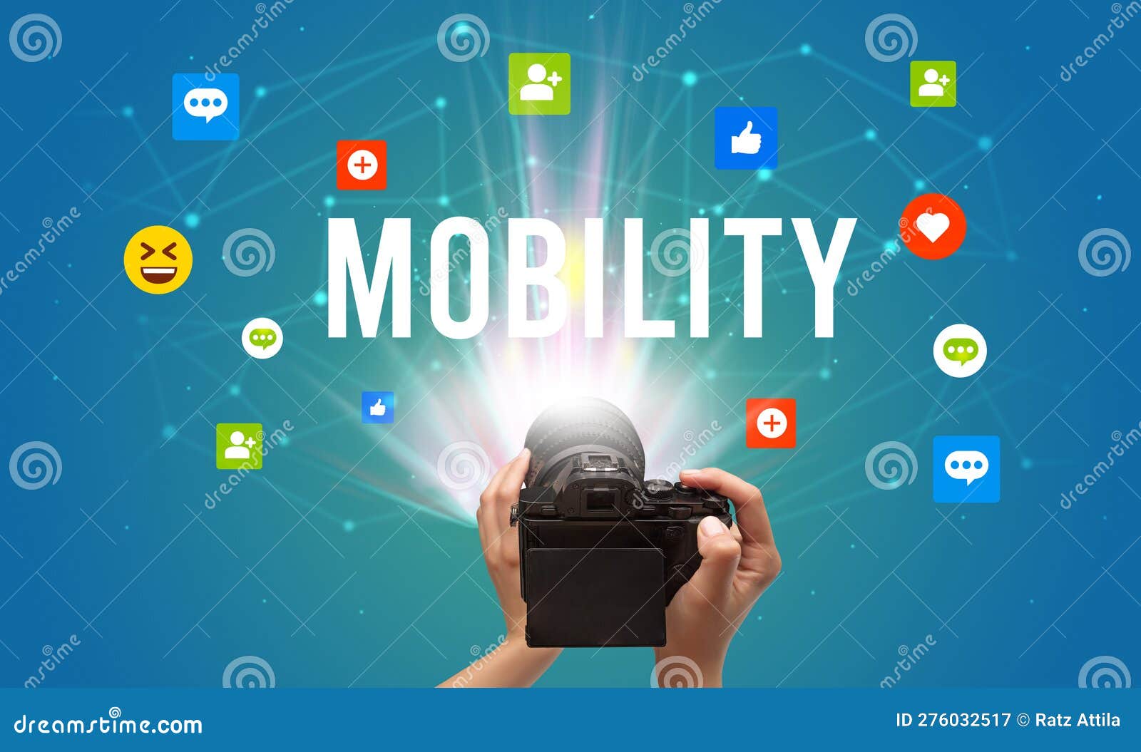 Using Camera To Capture Social Media Content Stock Image - Image of ...