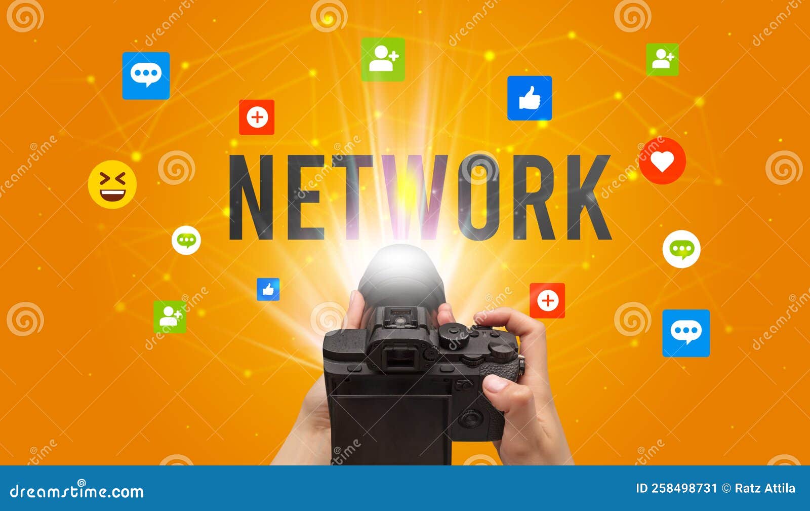 Using Camera To Capture Social Media Content Stock Image - Image of ...