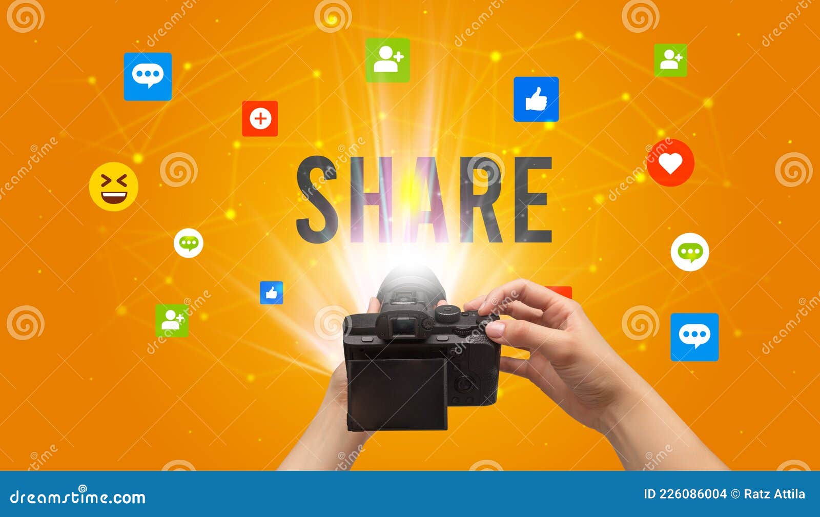Using Camera To Capture Social Media Content Stock Photo - Image of ...