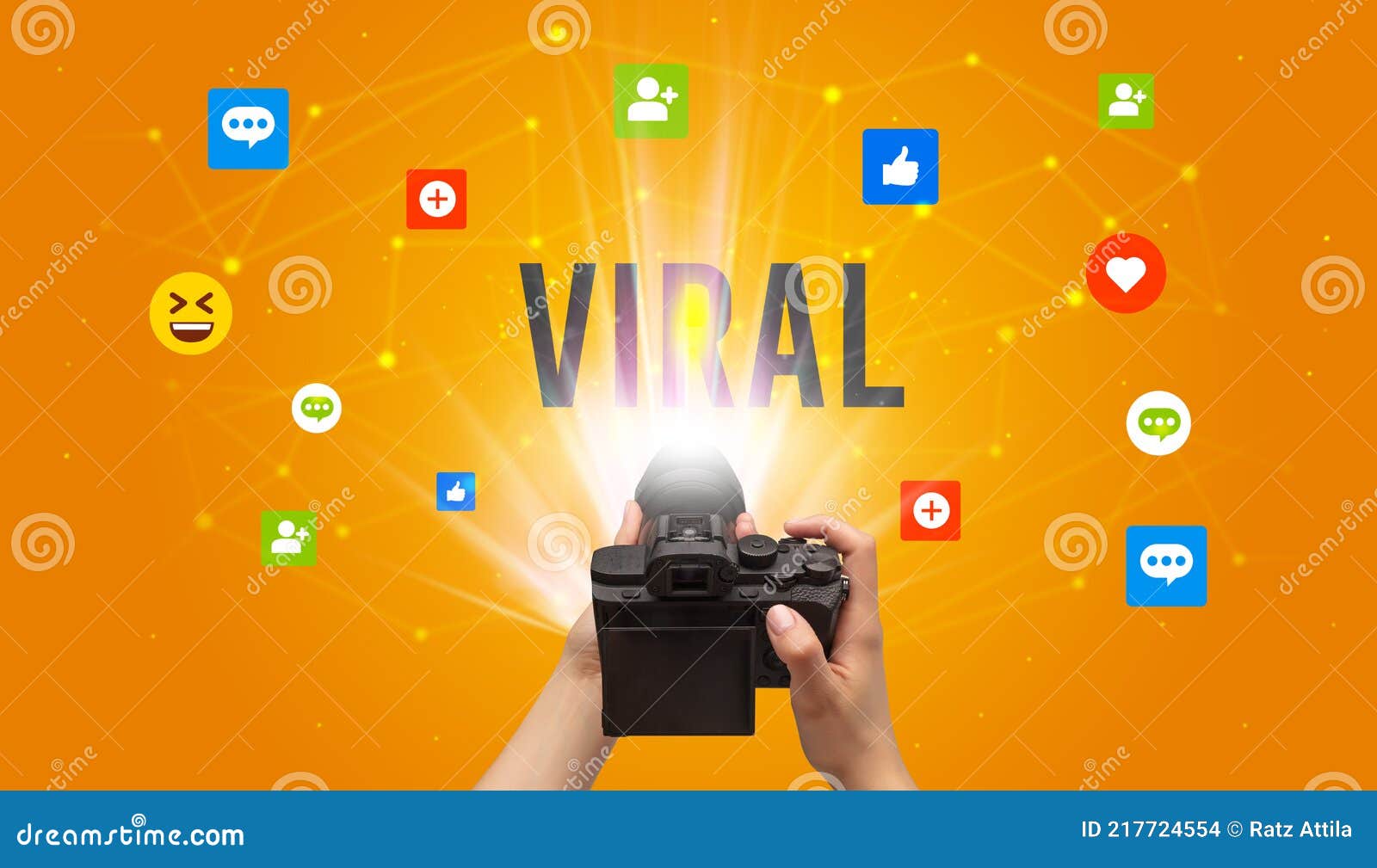 Using Camera To Capture Social Media Content Stock Photo - Image of ...