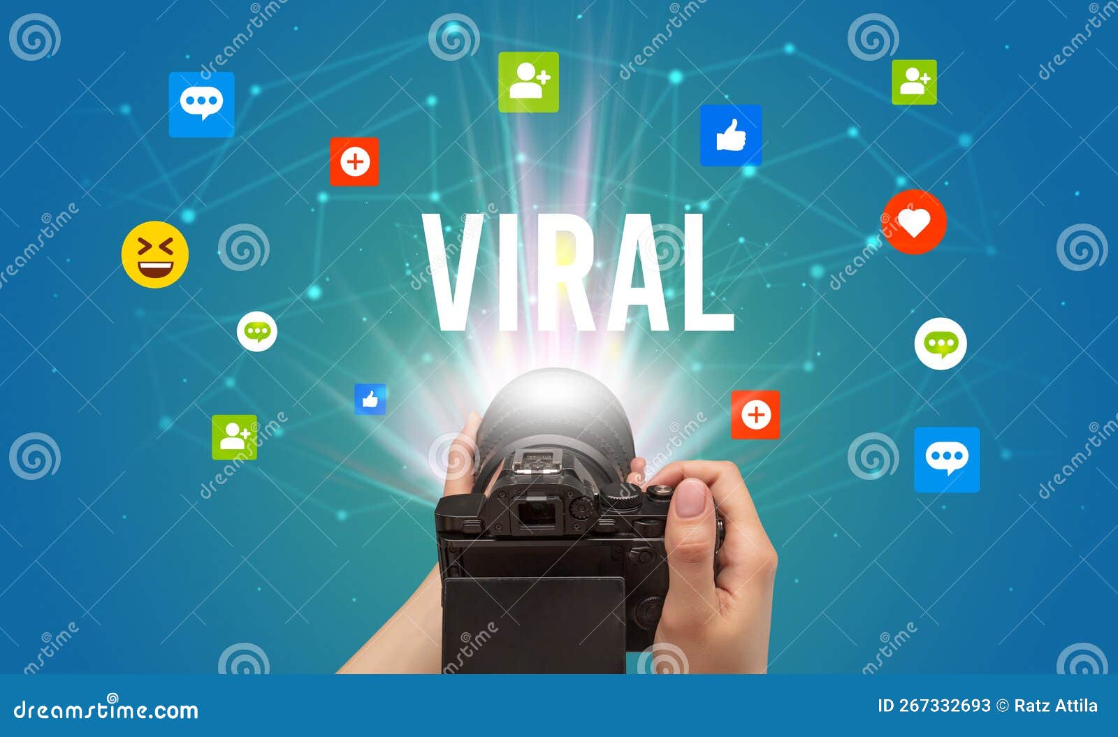 Using Camera To Capture Social Media Content Stock Image - Image of ...