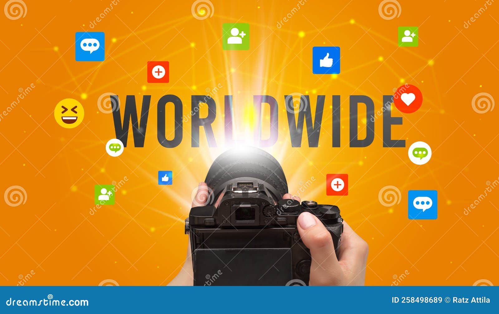 Using Camera To Capture Social Media Content Stock Image - Image of ...