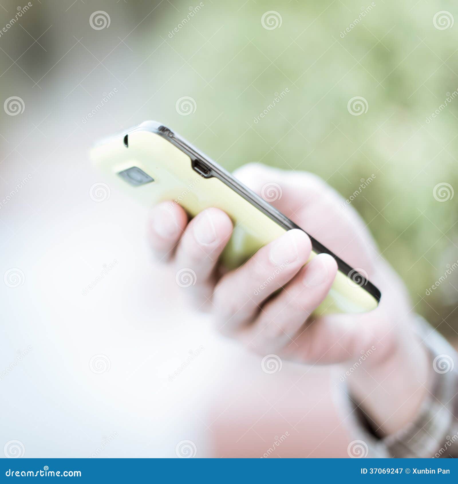 Using cell phone stock image. Image of hand, internet - 37069247