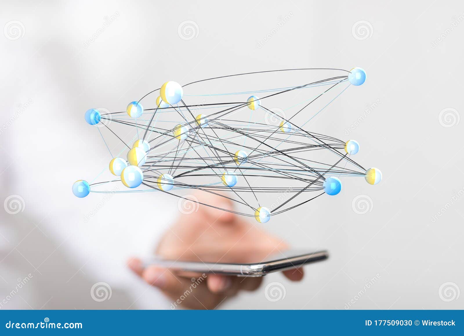 A Using Cloud Technology To Send and Receive Files Stock Photo - Image ...