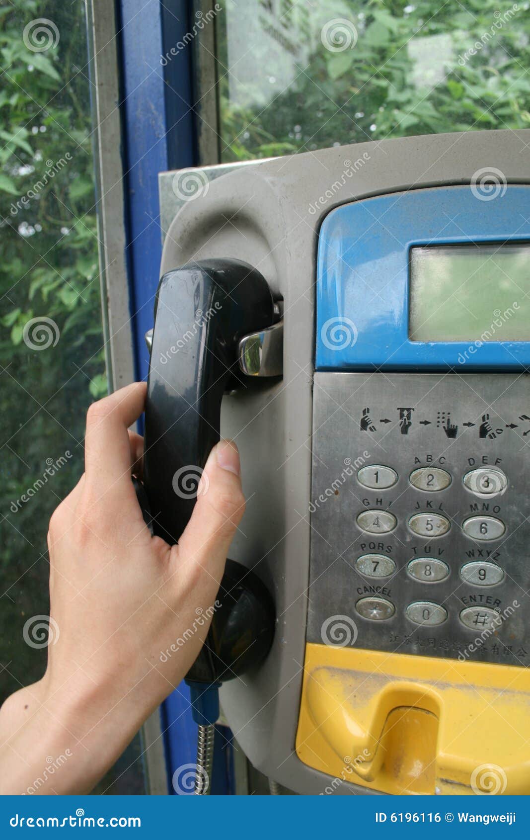 Using communal telephone stock photo. Image of communal - 6196116