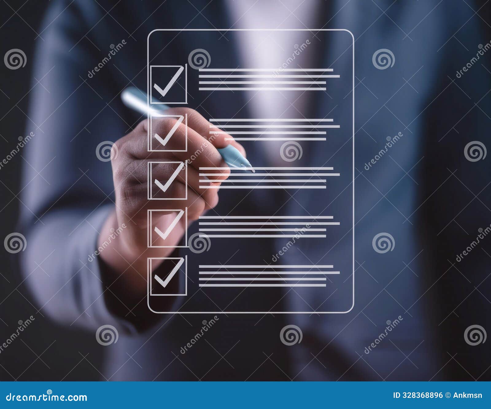 Using And Completing A Checklist, Featuring Elements Like Checkmarks ...