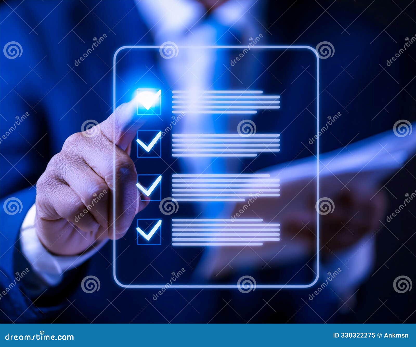 Using and Completing a Checklist, Featuring Elements Like Checkmarks ...