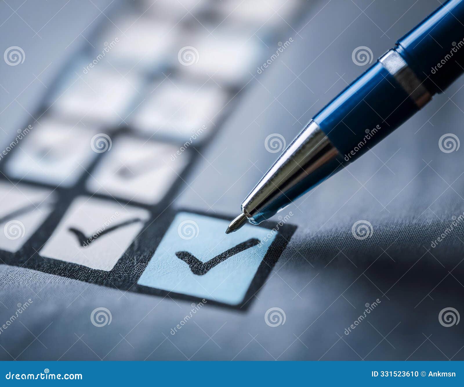 Using and Completing a Checklist, Featuring Elements Like Checkmarks ...