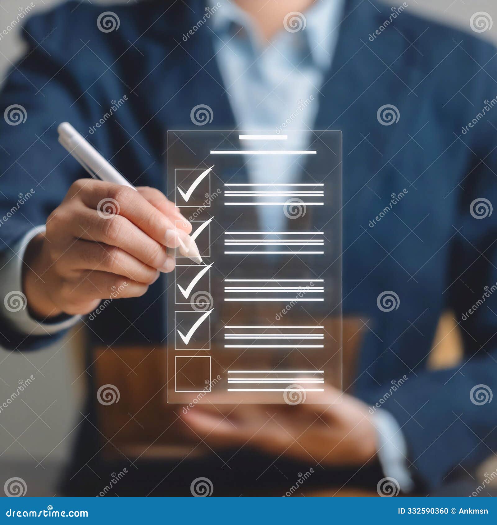 Using and Completing a Checklist, Featuring Elements Like Checkmarks ...