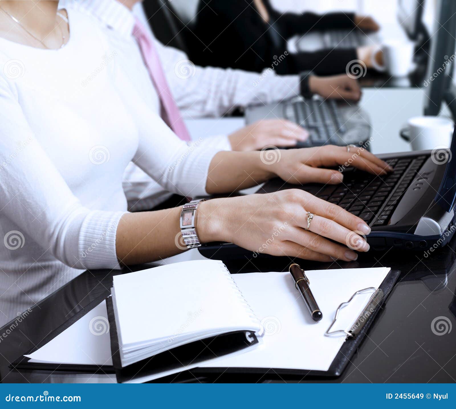 Using computer stock image. Image of close, employer, computer - 2455649