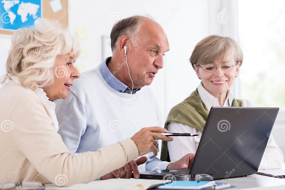 Using a computer stock image. Image of notes, happy, laptop - 57627031
