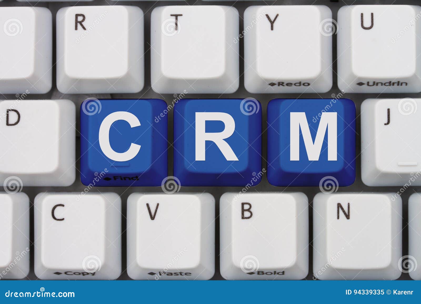 Using CRM software stock image. Image of service, close - 94339335