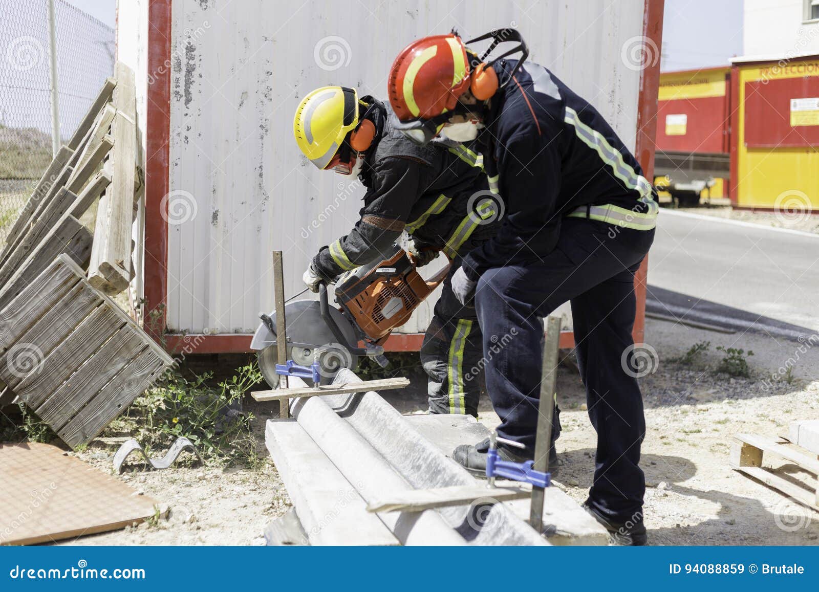 Using cutting machines stock image. Image of water, human - 94088859