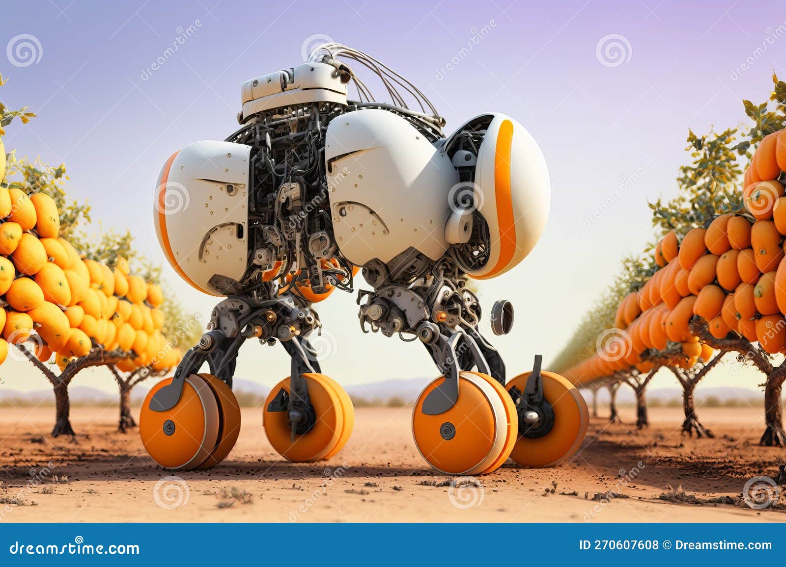 Using 3D Robots in Seeding and Planting Stock Illustration ...