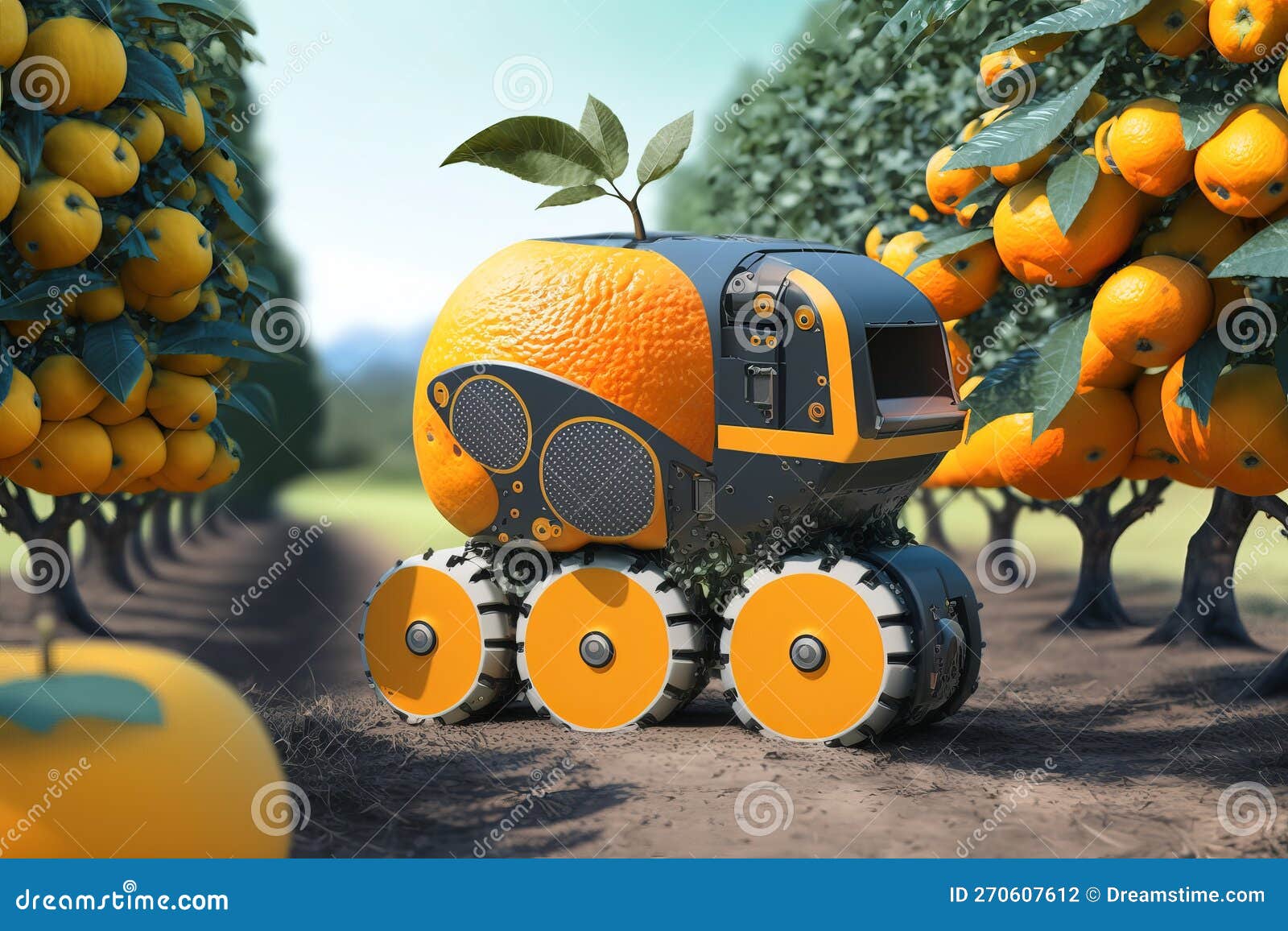 Using 3D Robots in Seeding and Planting Stock Illustration ...