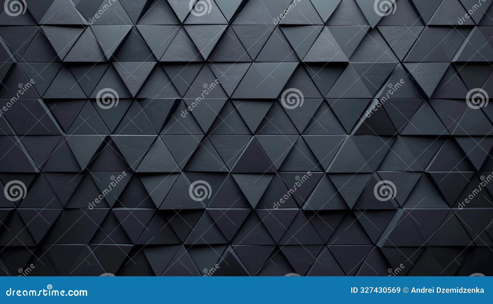 Using 3D Tiles and Polished Blocks, a Futuristic Wall is Stock ...