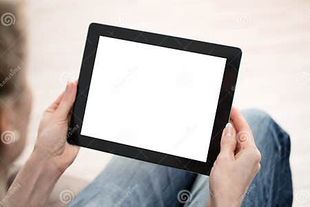 Using digital tablet stock photo. Image of home, couch - 36736568