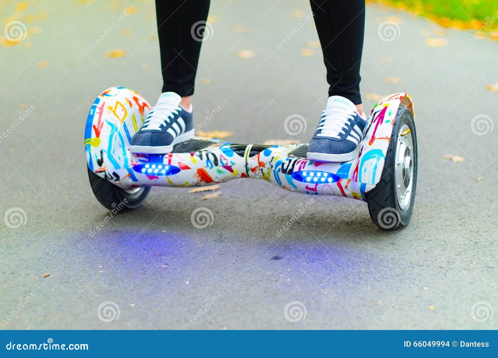 Using Hoverboard Electric Smart Scooter Self Balancing Editorial Stock ...