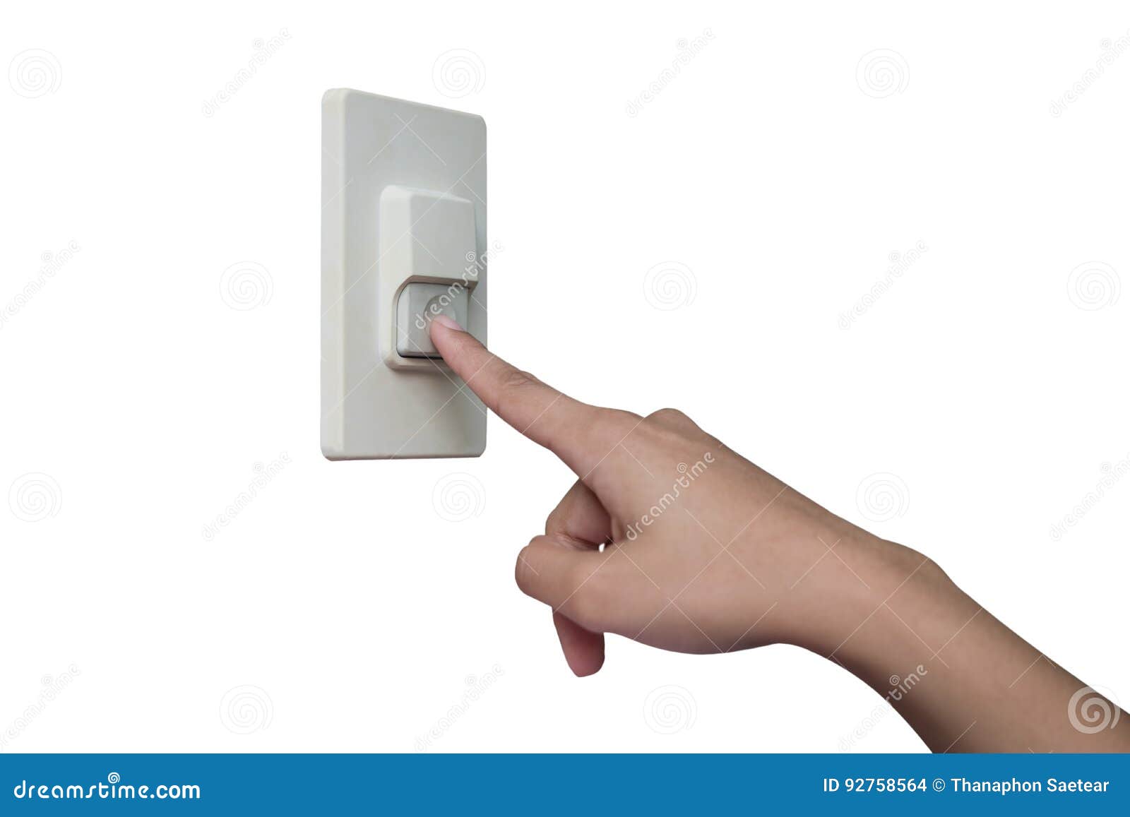 Using Finger To Press the Home Buzzer. Stock Photo - Image of entrance ...