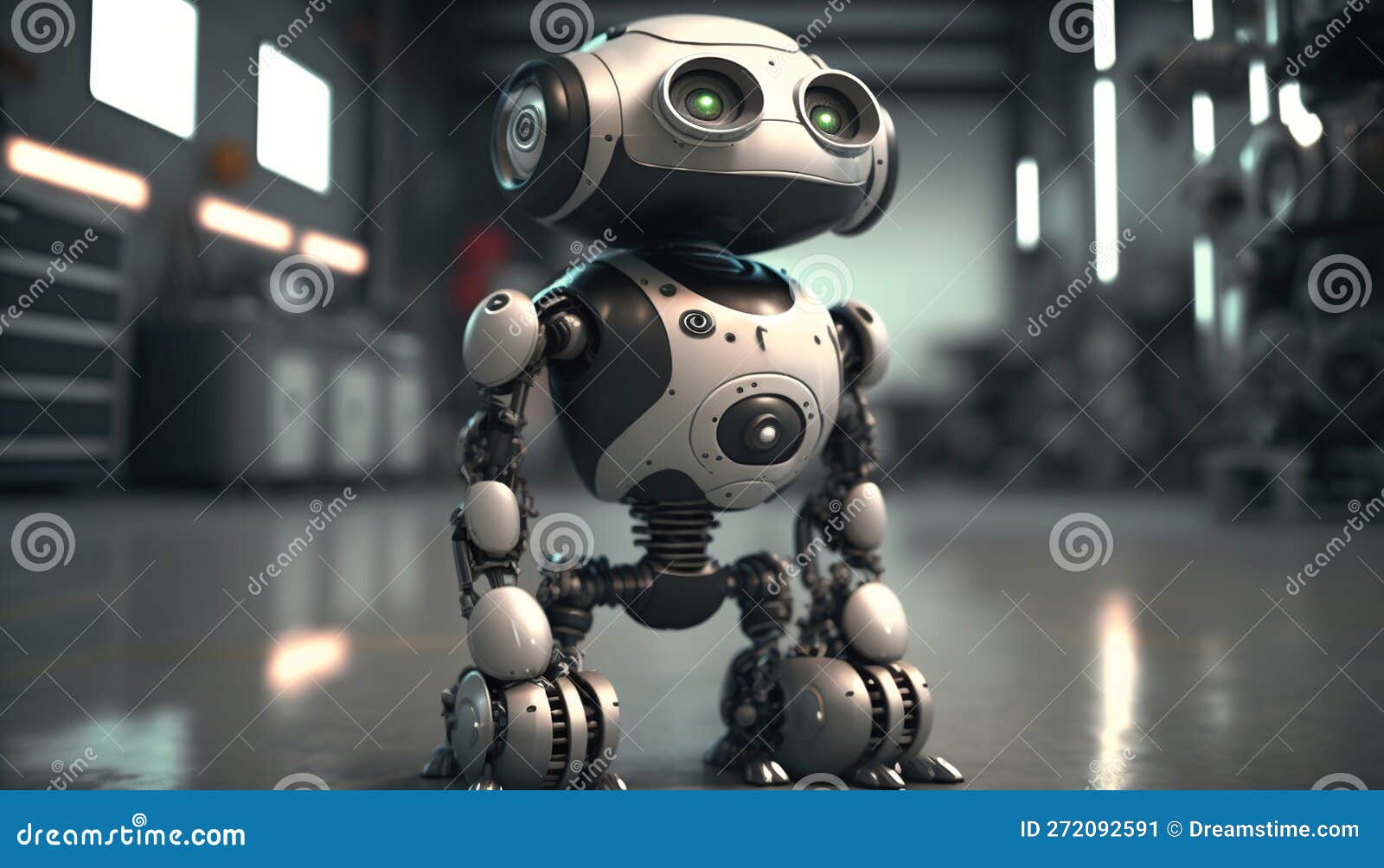Using Funny Robots for Industry Communication. Generative AI Stock ...