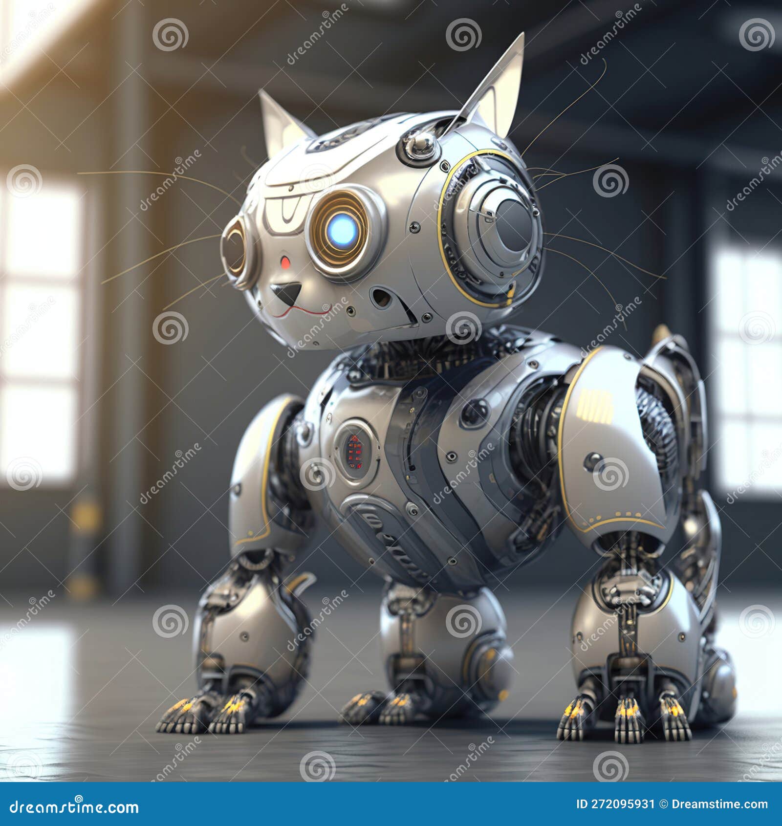 Using Funny Robots for Industry Communication. Generative AI Stock ...