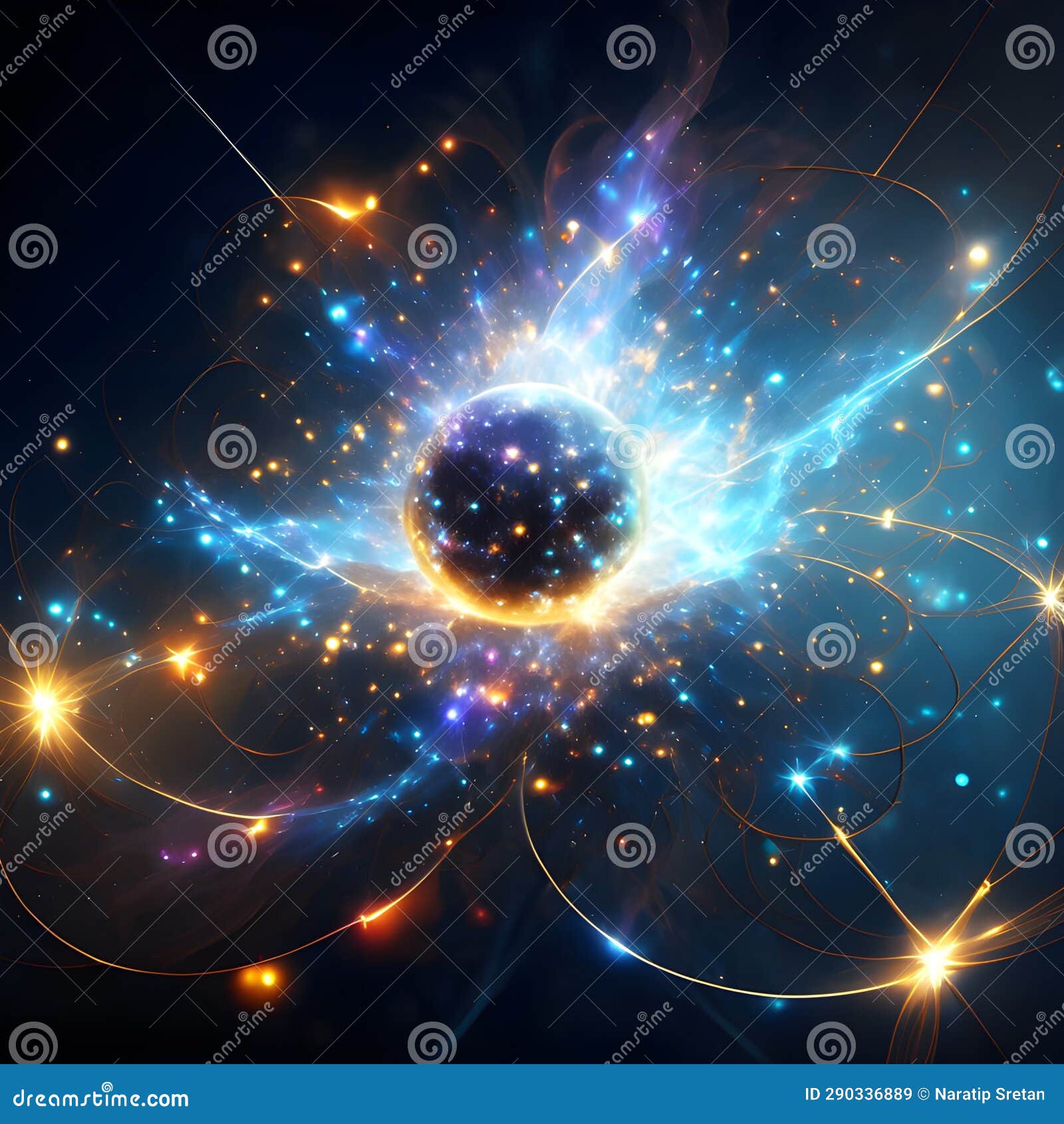 Quantum Concepts Involve Particles Stock Image - Image of shape ...