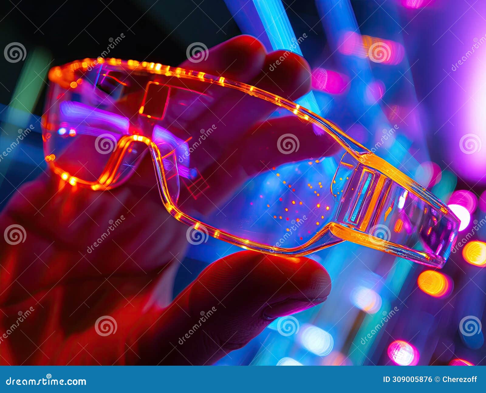 Using Glasses To Touch Objects Stock Illustration - Illustration of ...