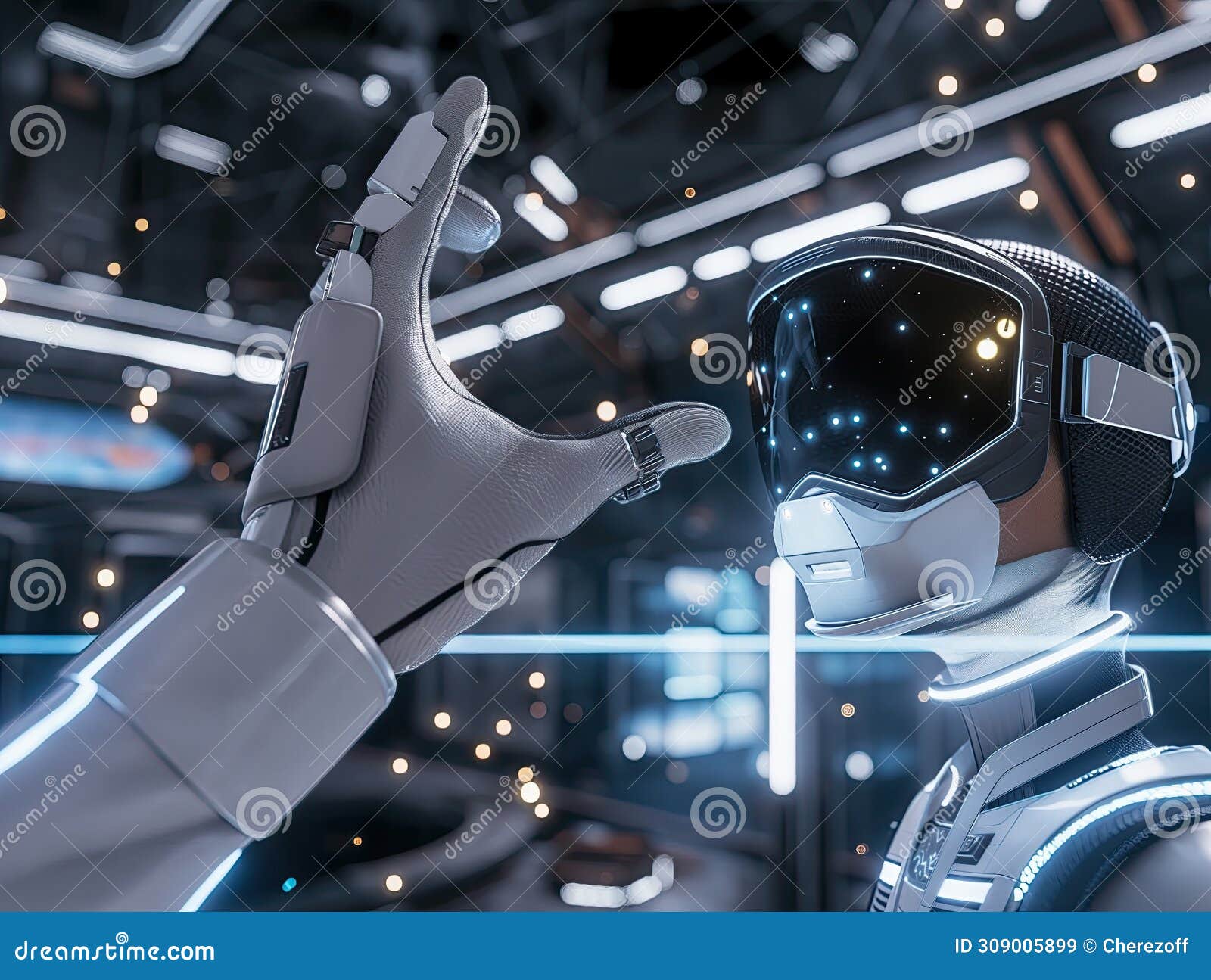 Using Glasses To Touch Objects Stock Illustration - Illustration of ...