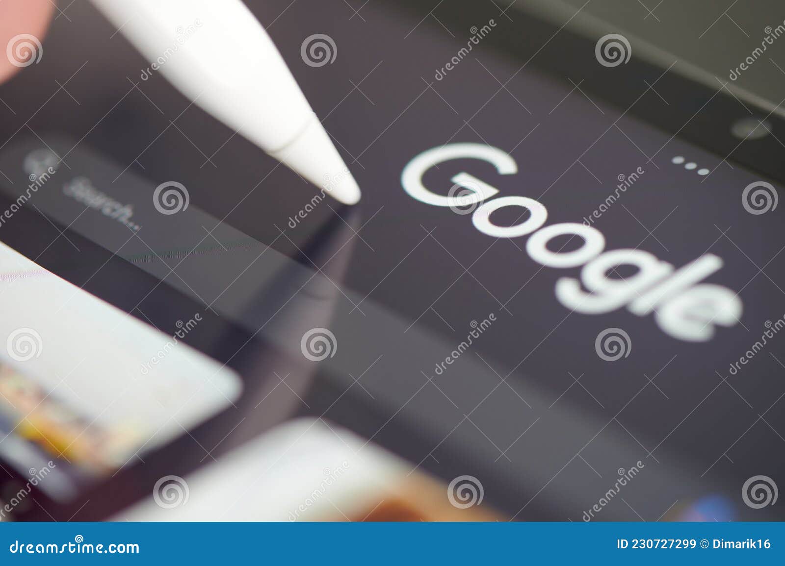 Using Google Search on Ipad Panel Editorial Stock Image - Image of ...
