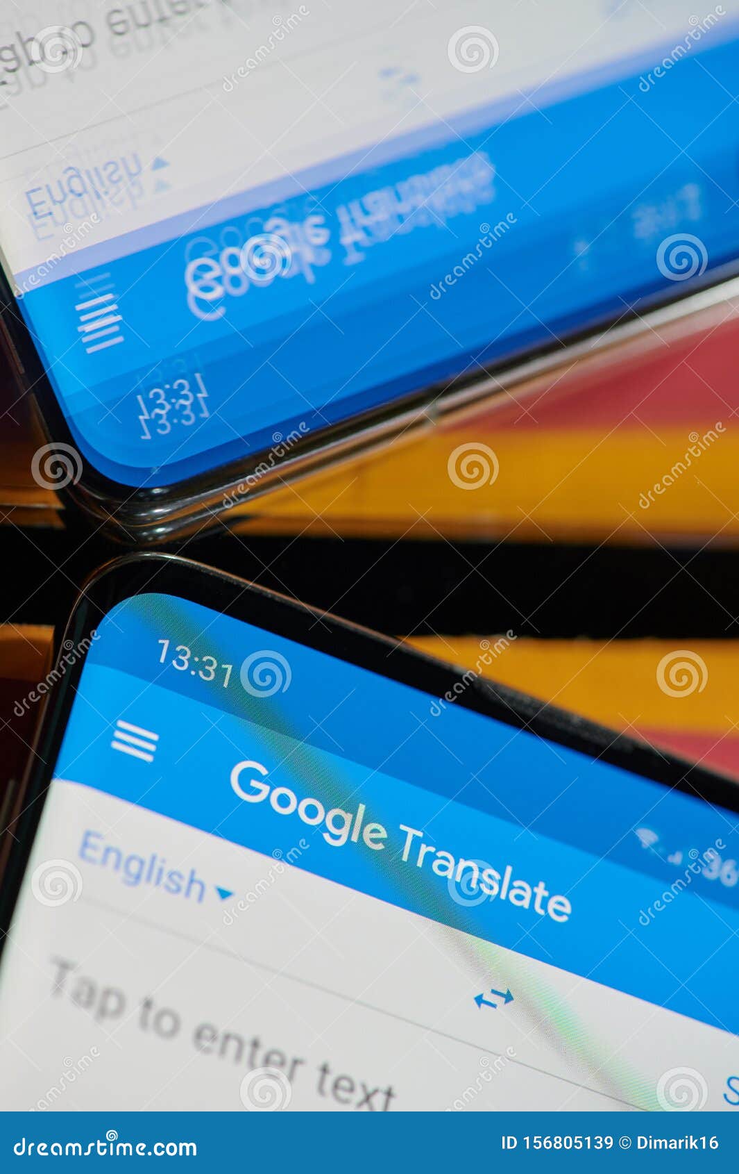 Using Google Translate Application on Smartphone Editorial Stock Image ...