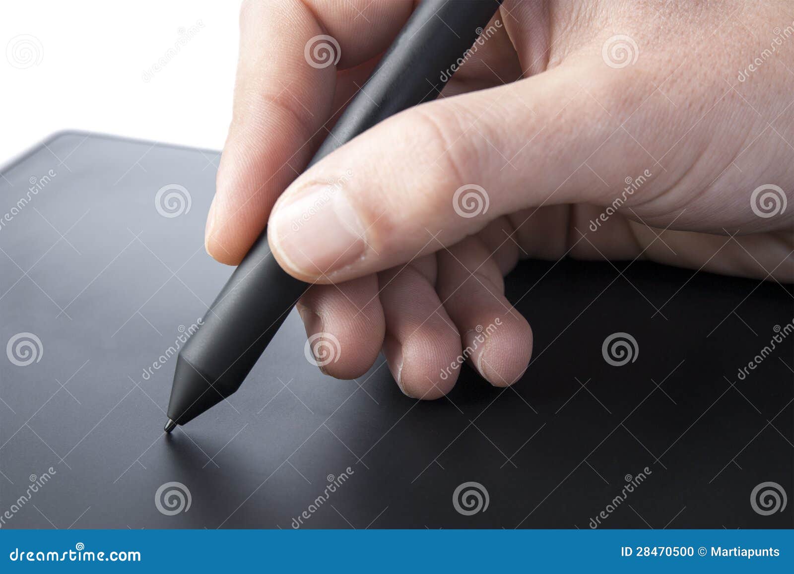 Using a Graphics Tablet with Hand Stock Photo - Image of hand, graphic ...