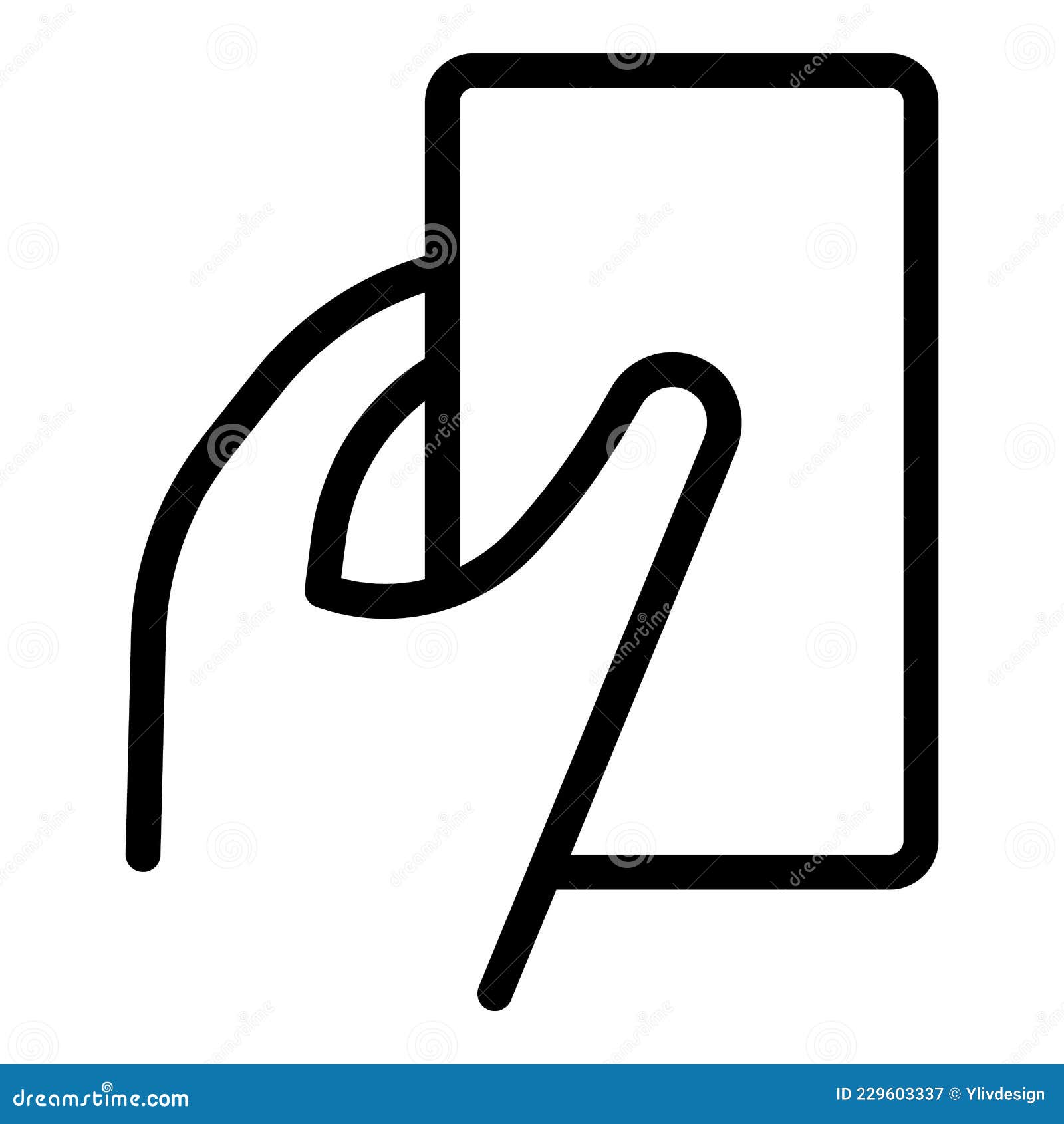 Using Handphone Icon Outline Vector. Hand Phone Stock Illustration ...