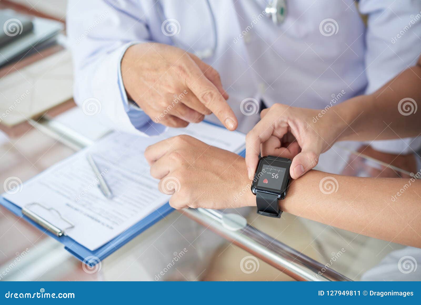 Using health app stock image. Image of clinic, application - 127949811