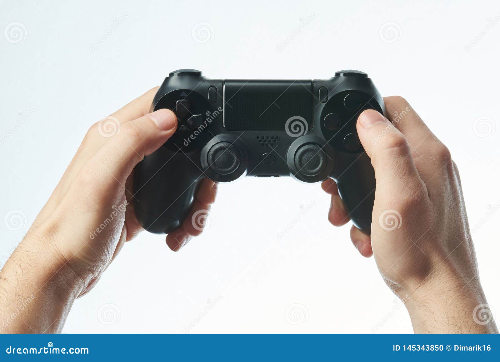 Using Joystick for Playing Game Stock Photo - Image of activity, finger ...