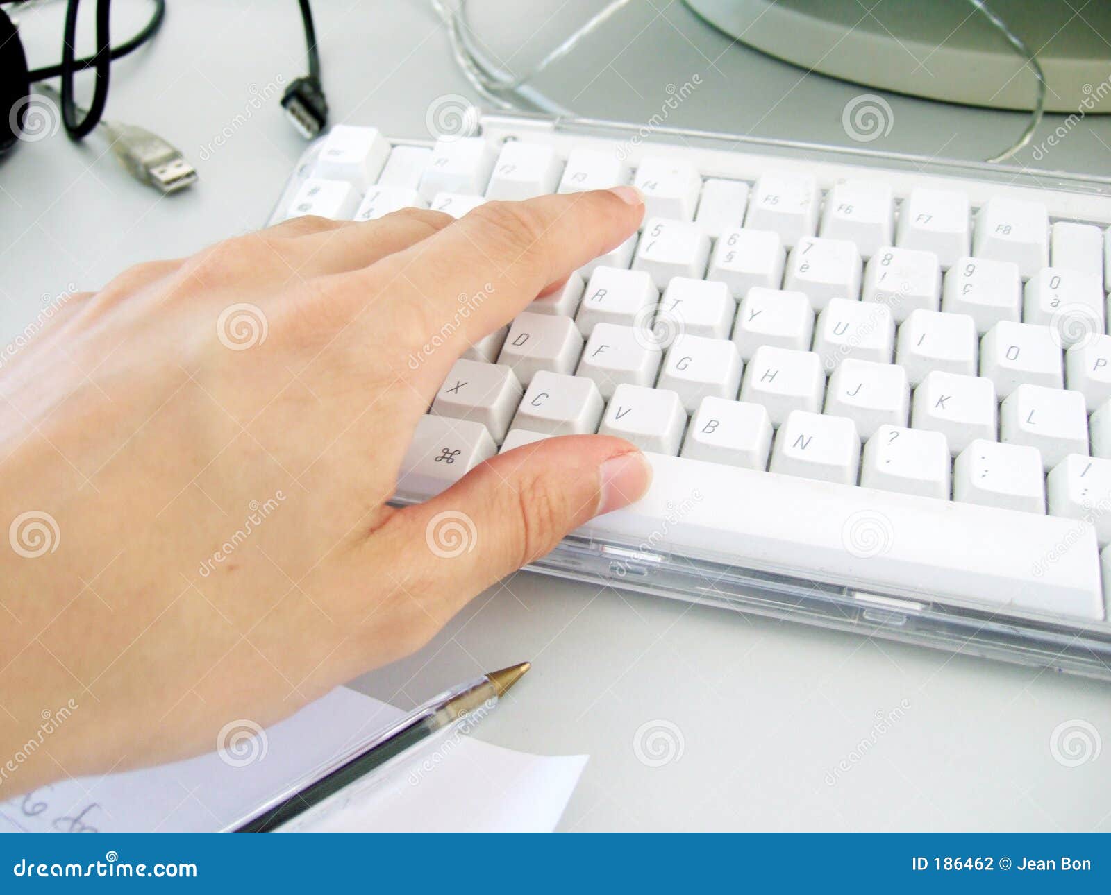 Using keyboard editorial photography. Image of plug, button - 186462