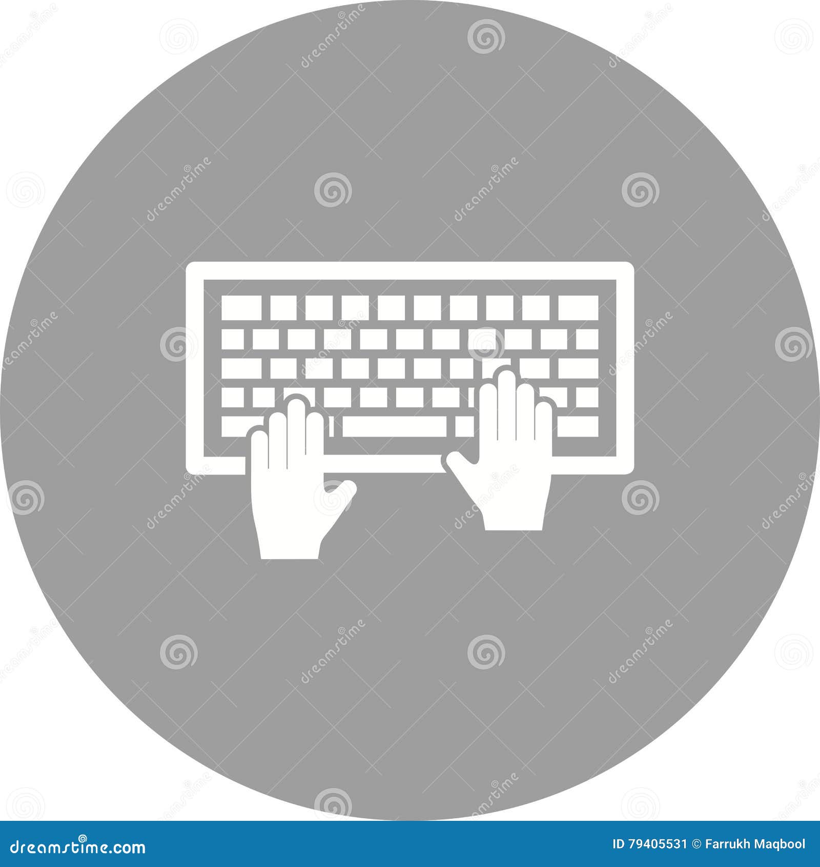 Using Keyboard stock vector. Illustration of enter, technology - 79405531