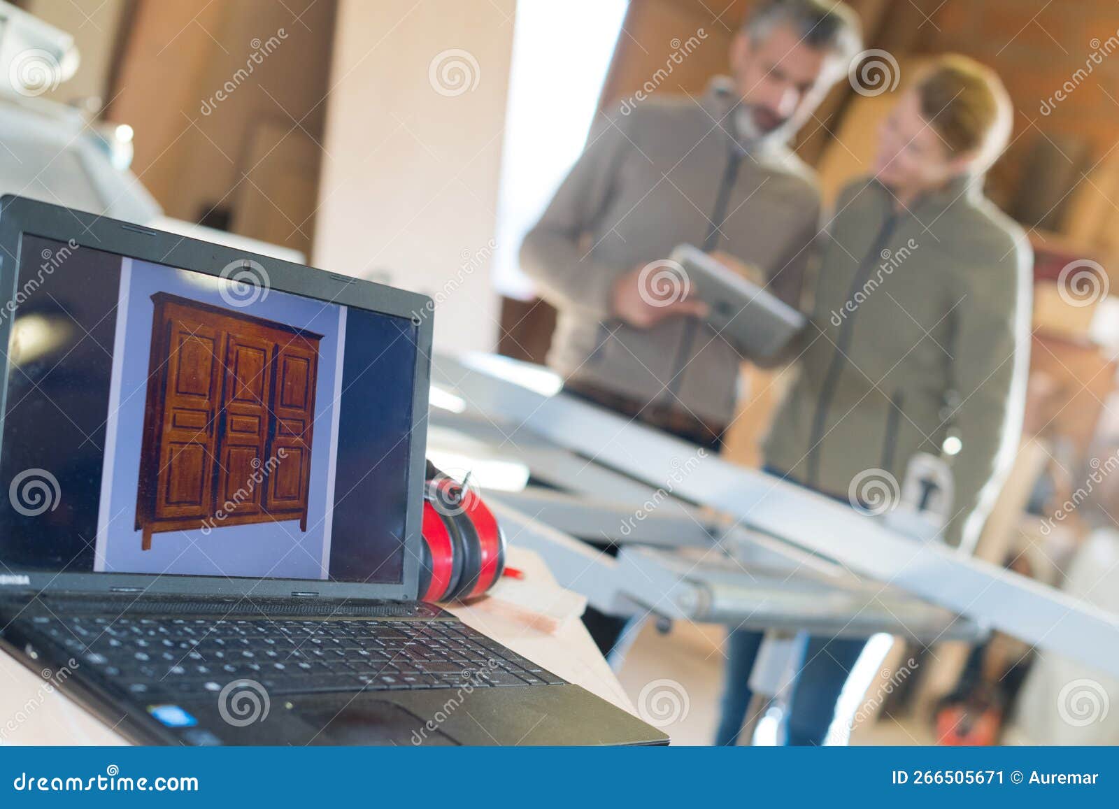 Using Laptop Computer in Warehouse Stock Image - Image of store, market ...