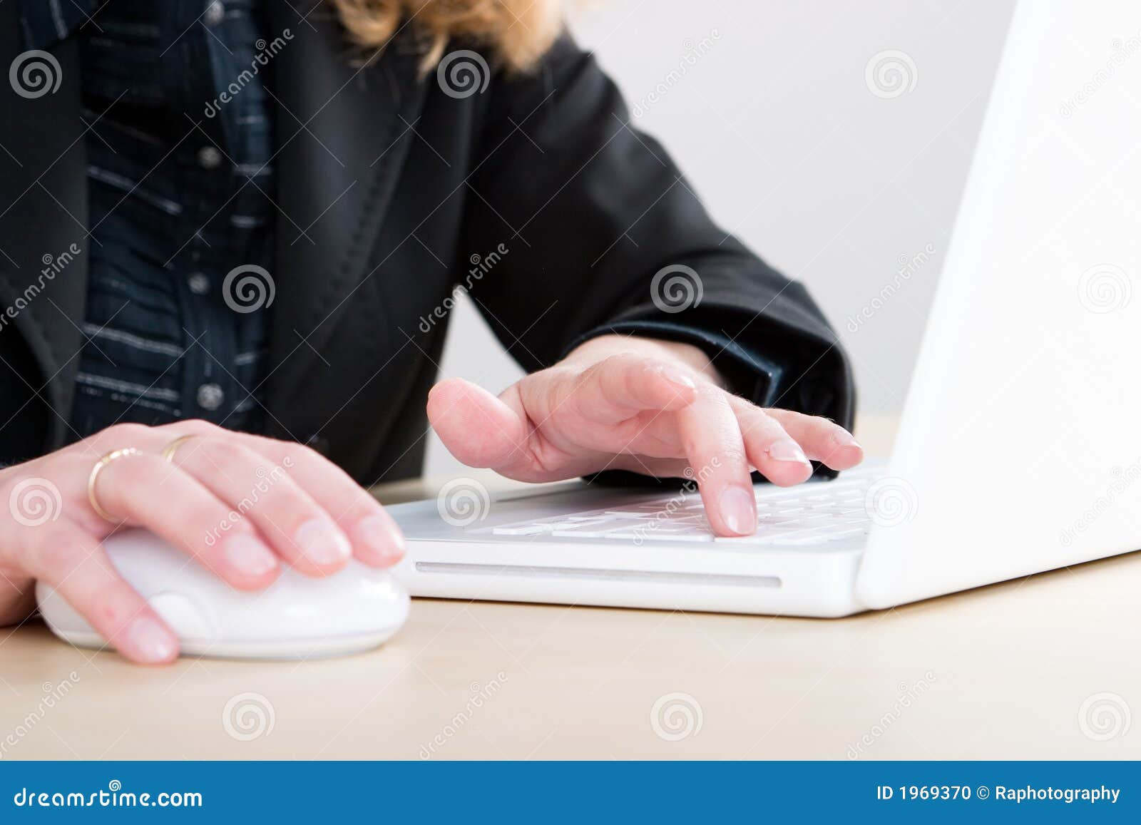 Using a laptop and mouse stock photo. Image of folder - 1969370