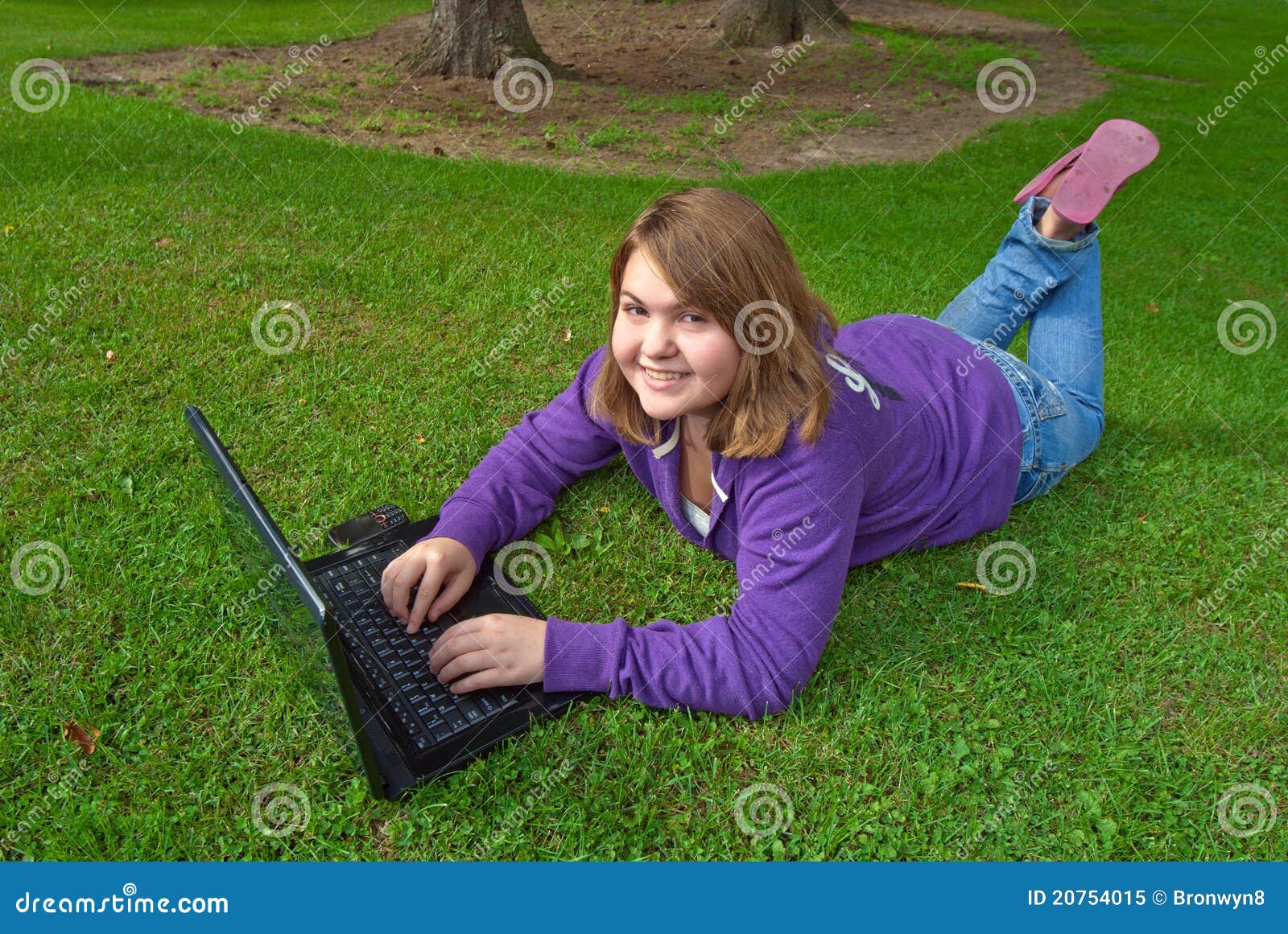 Using Laptop Outdoors stock image. Image of computer - 20754015