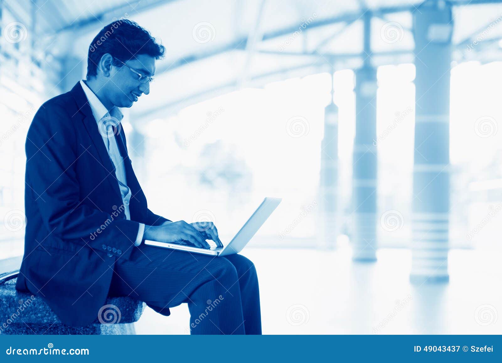 Using Laptop at Train Station Stock Image - Image of railway, malaysian ...