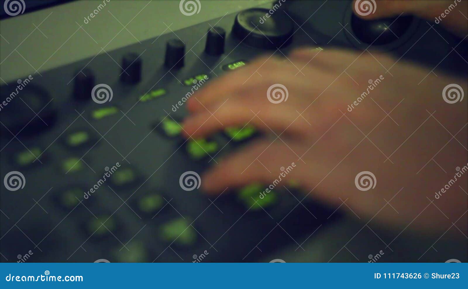 Using Maritime Radar Keyboard by Night Stock Footage - Video of hands ...