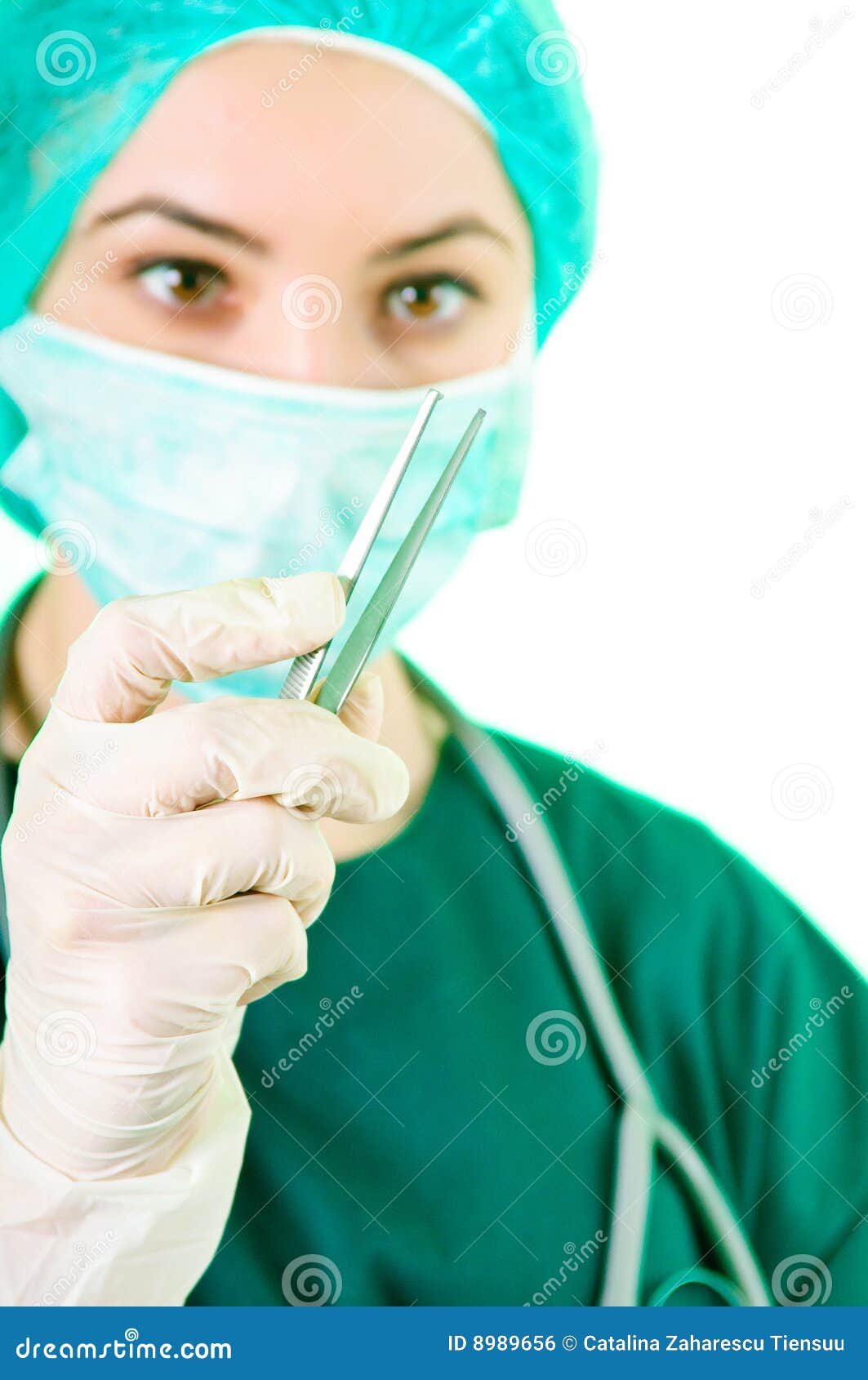Using medical instrument stock photo. Image of isolated - 8989656