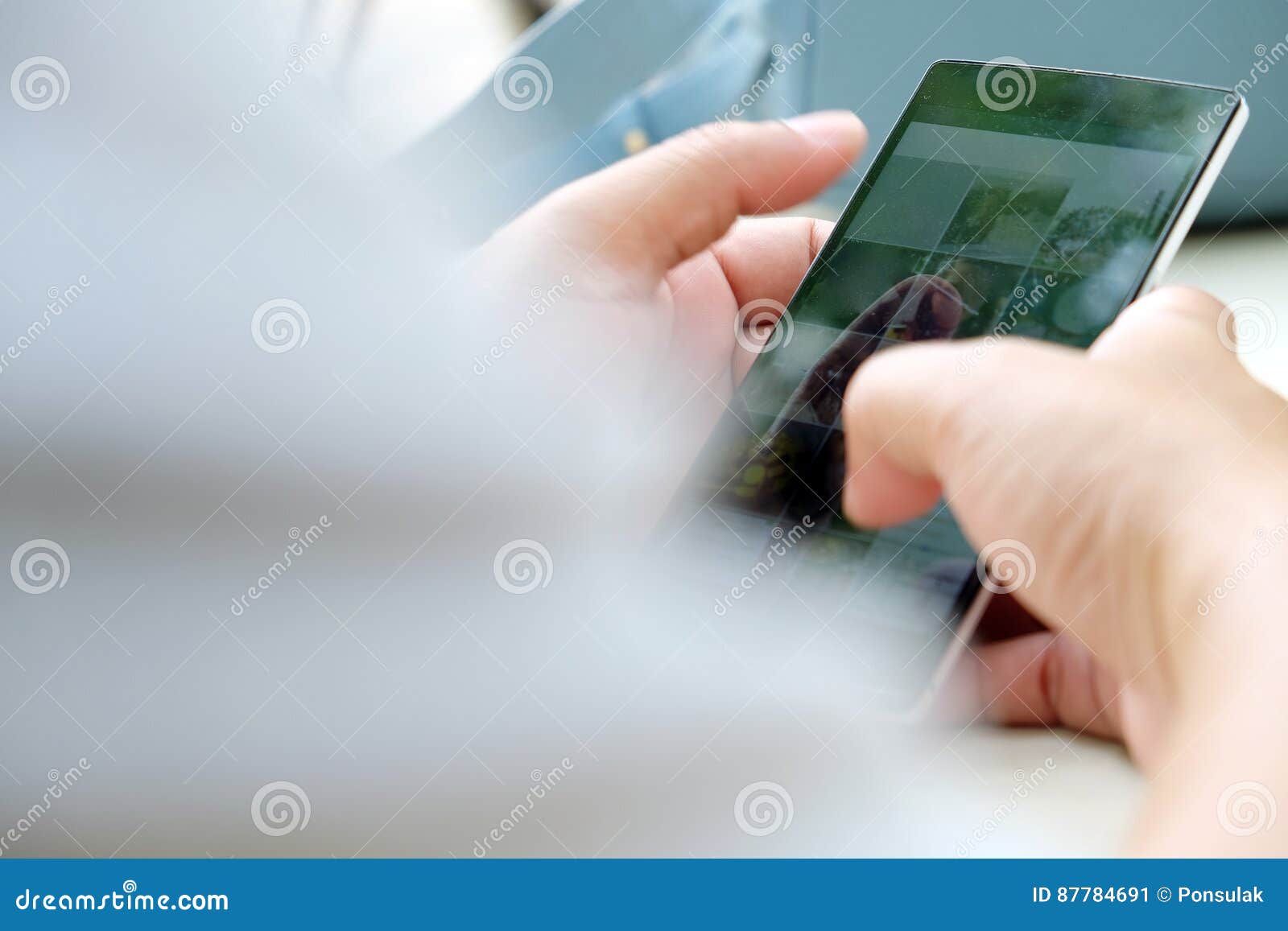 Using mobile devices stock image. Image of internet, communications ...
