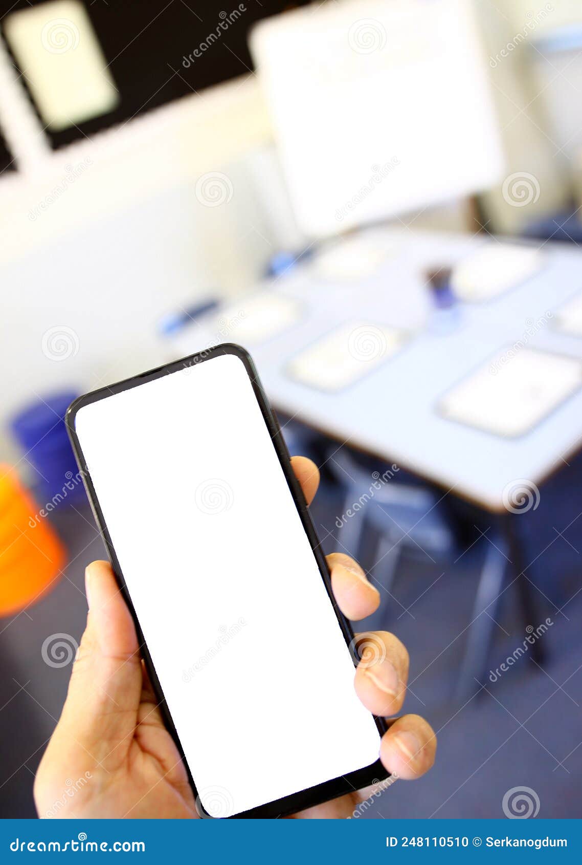 Using Mobile Phone in the Classroom Stock Photo - Image of hand ...