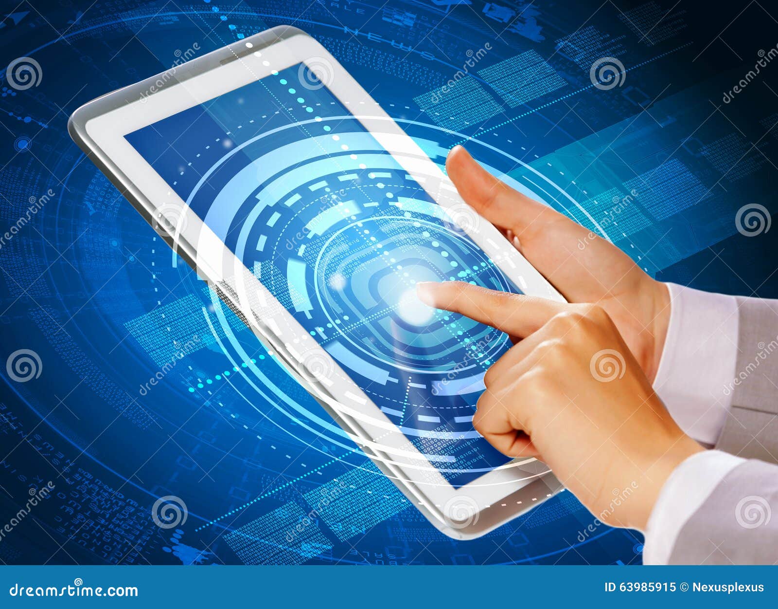 Using modern technologies stock illustration. Illustration of business ...