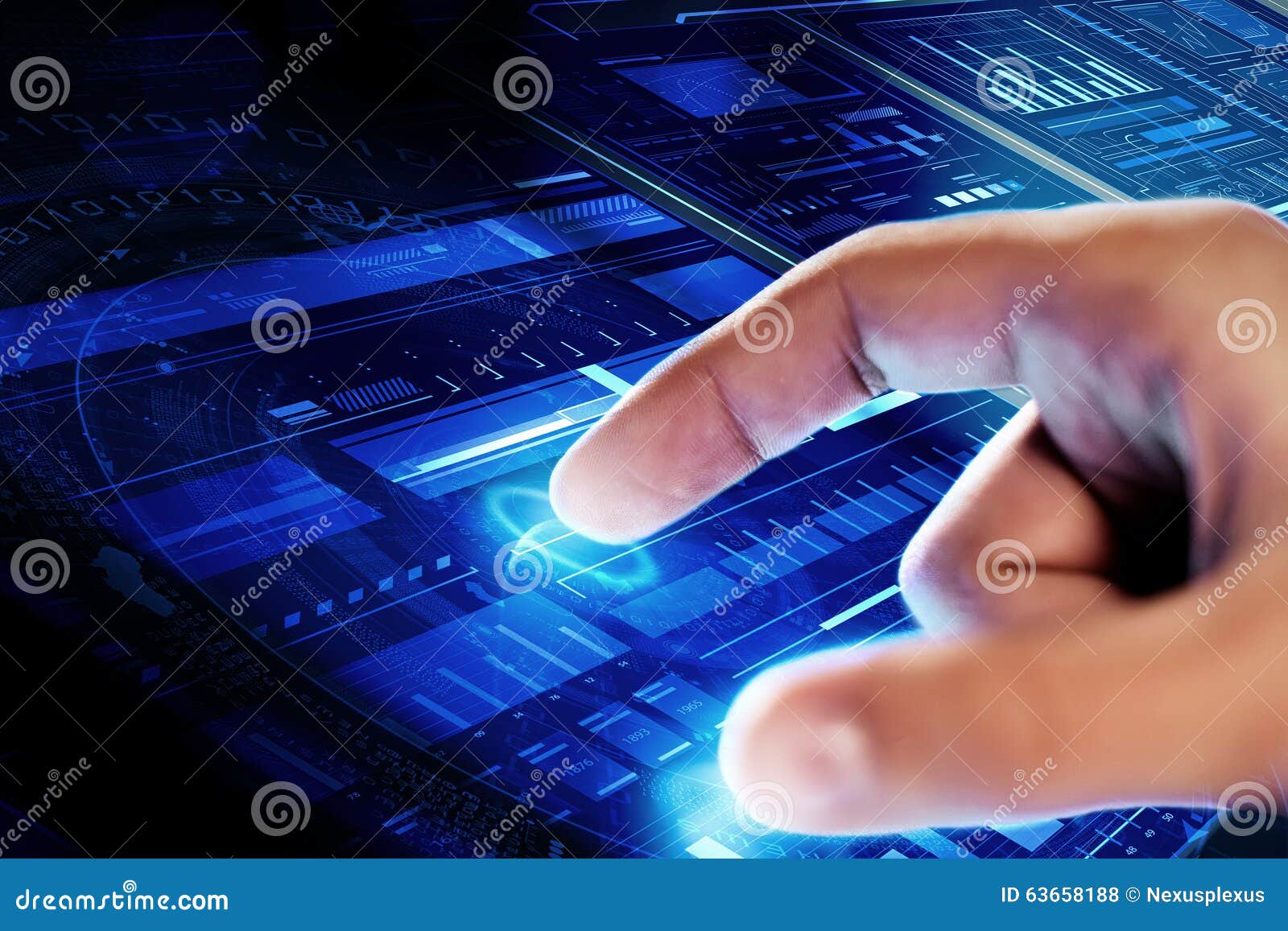 Using modern technologies stock photo. Image of screen - 63658188